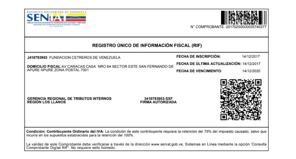 ¿CÓMO IMPRIMIR EL RIF DEL SENIAT JURÍDICO O PERSONAL?