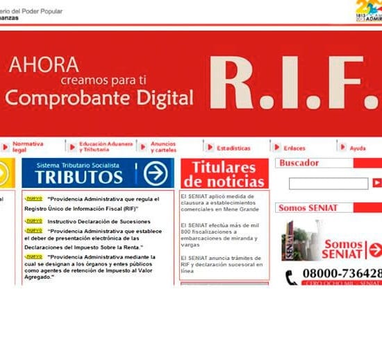 ¿CÓMO IMPRIMIR EL RIF DEL SENIAT JURÍDICO O PERSONAL?