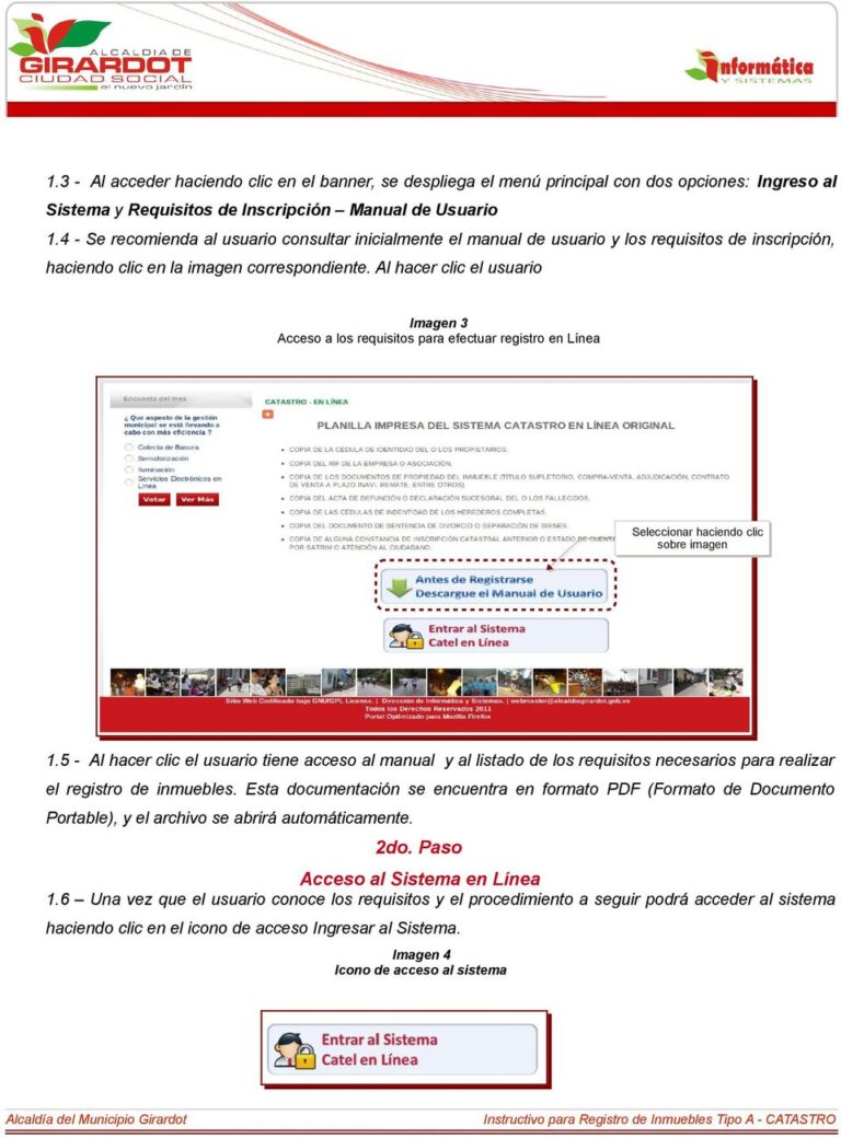 TODO SOBRE EL CATASTRO EN LÍNEA EN VENEZUELA