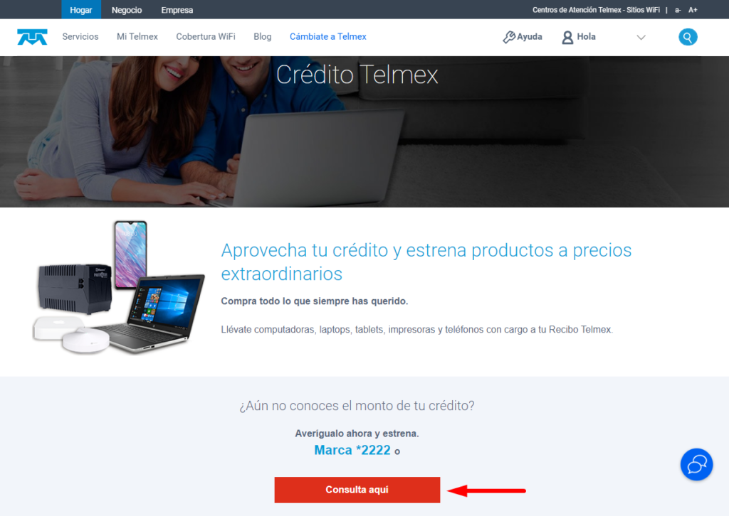 Catálogo y ofertas especiales en la tienda Telmex de México.